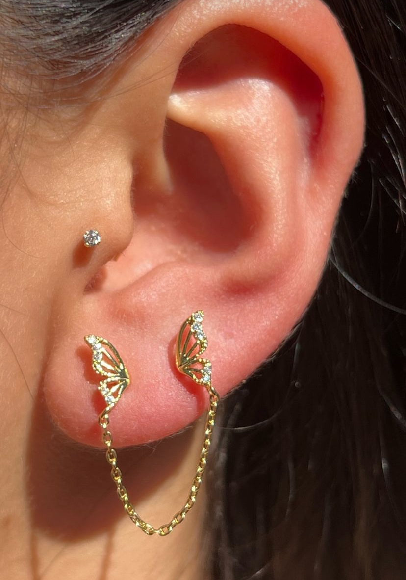 Butterfly Double Earring♡ – Mindora Collection