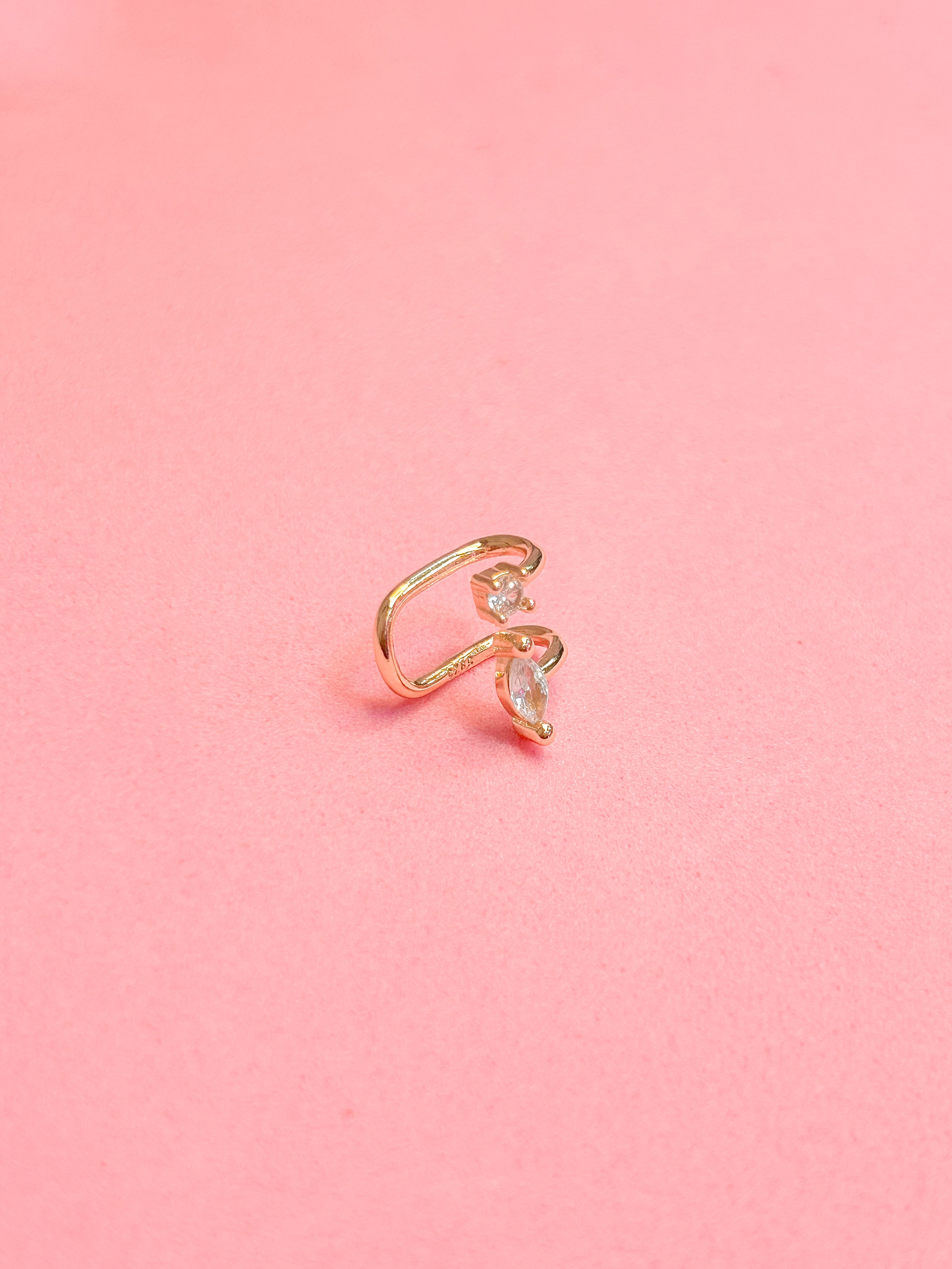 Double shiny earcuff – Mindora Collection