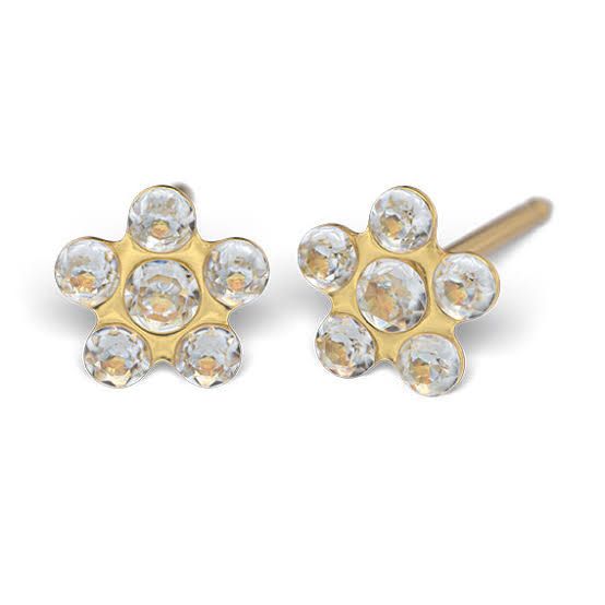 Oro 14k Daisy APR Crystal – Mindora Collection
